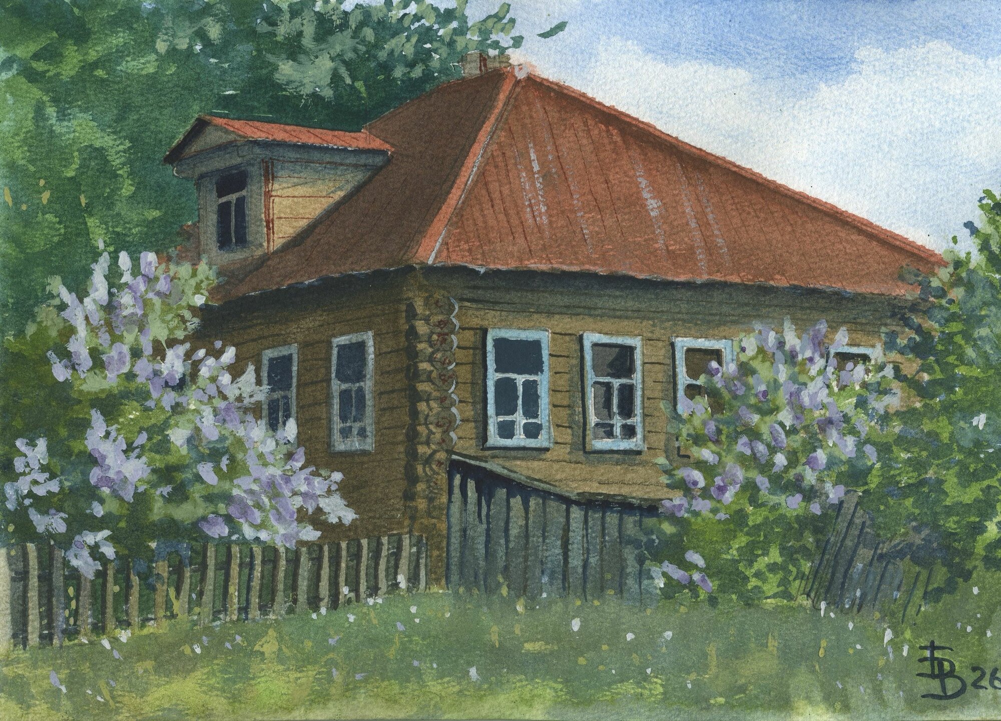 Картина акварельная 21х30 см. Не принт и не распечатка. Авторская. Серия Старая Москва Без рамы и без паспарту