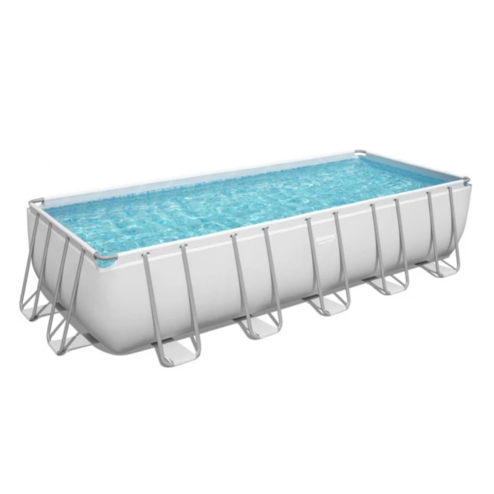 Бассейн каркасный Bestway Power Steel 5612B, 640х274х132 см, 19281 л, насос 5678 л/час, ПВХ, серый