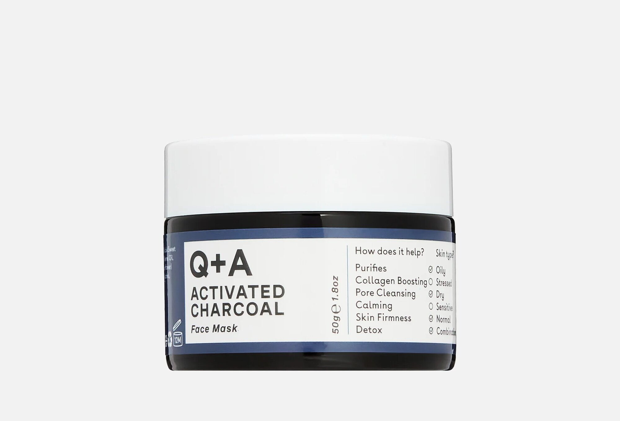 Q+A Activated Charcoal Маска для лица 50мл