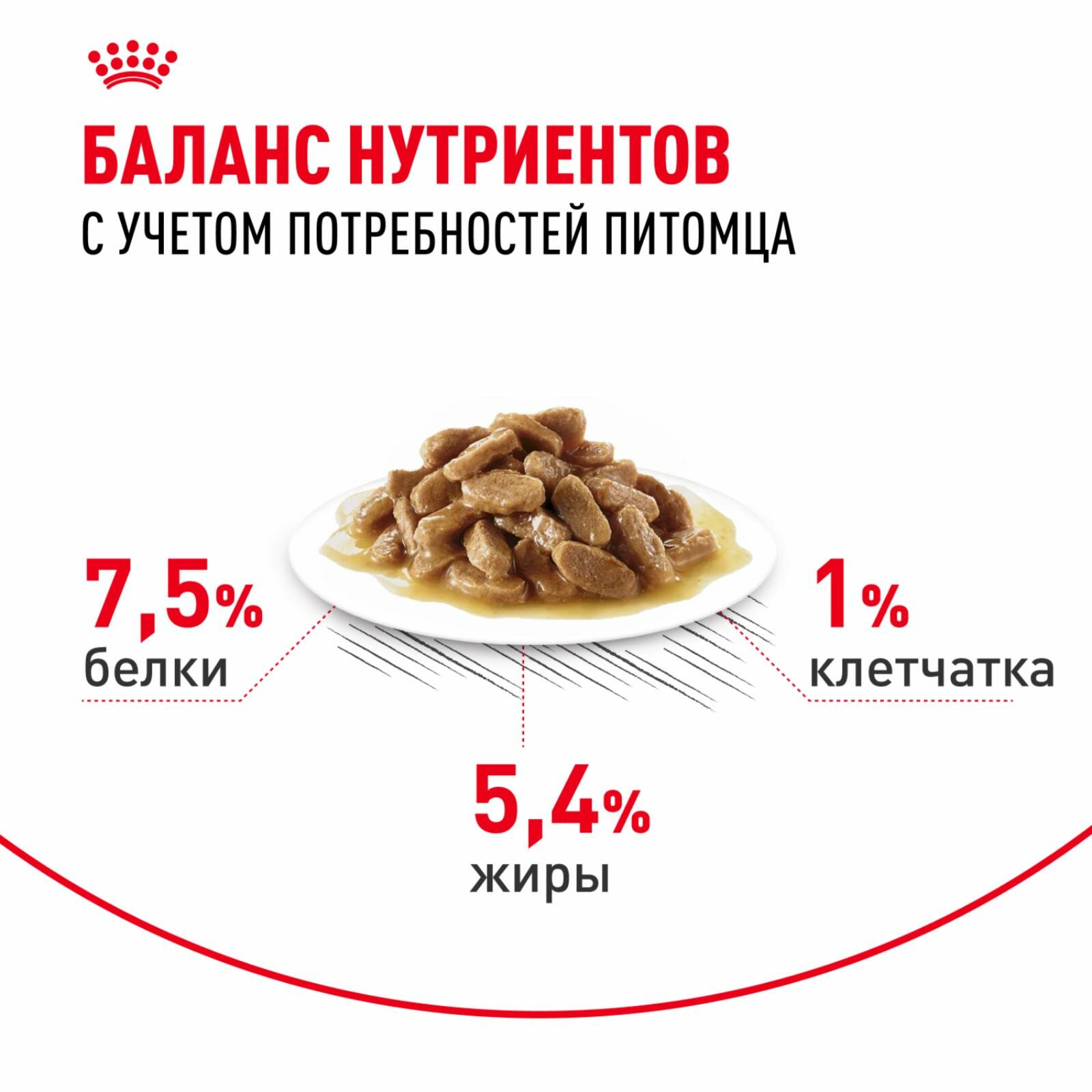 Royal Canin Влажный корм для собак средних пород Medium Adult, кусочки в соусе, паучи 100г — фото 1