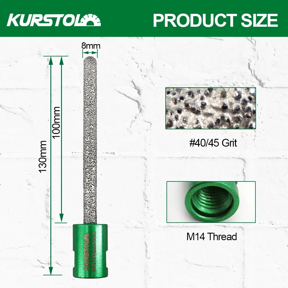 Алмазная фреза KURSTOL 8-100mm M14