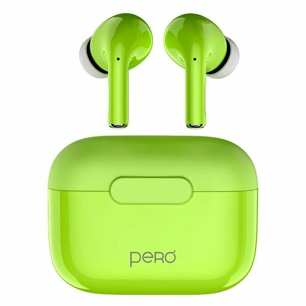 Наушники True Wireless Pero TWS06 COMFORT зеленый