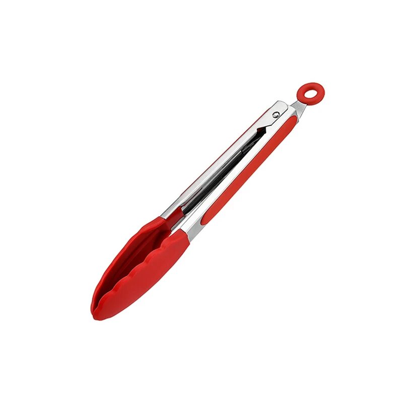Щипцы для еды Venlohome 9/12 дюймов, силиконовые, красные Красный, 9 Inch Red