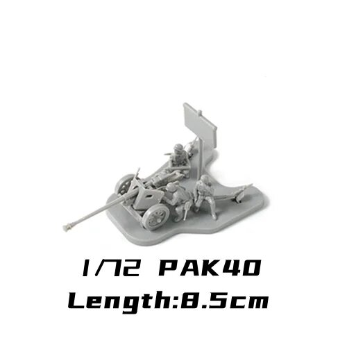 1/72 Пак 40, серый, 8.5см