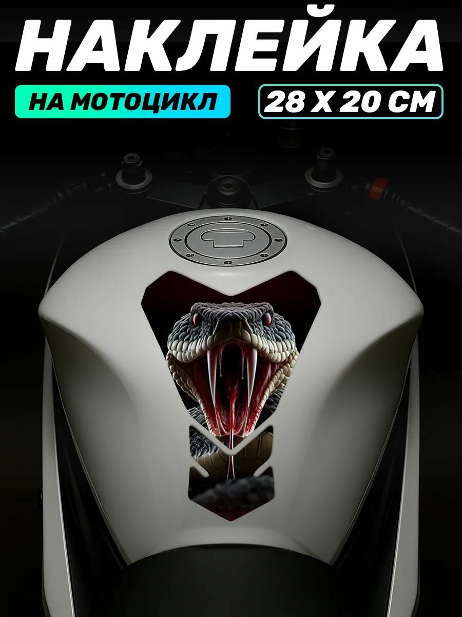 Наклейка на мотоцикл на бак змея