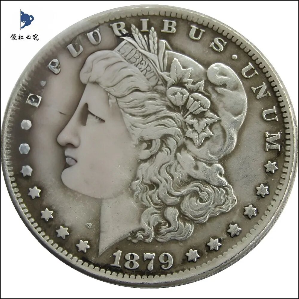 Монета Моргана (Morgan coin), Серебряный доллар (Silver ), Американский (American dollar).