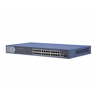 Hikvision DS-3E0526P-E/M 24-х портовый неуправляемый коммутатор (свитч)