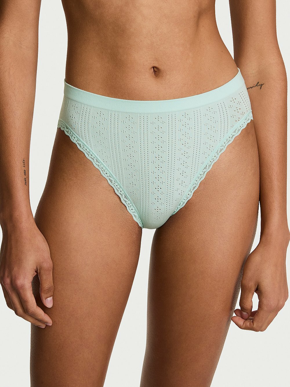 Трусы Seamless Pointelle High-Leg Brief Panty
