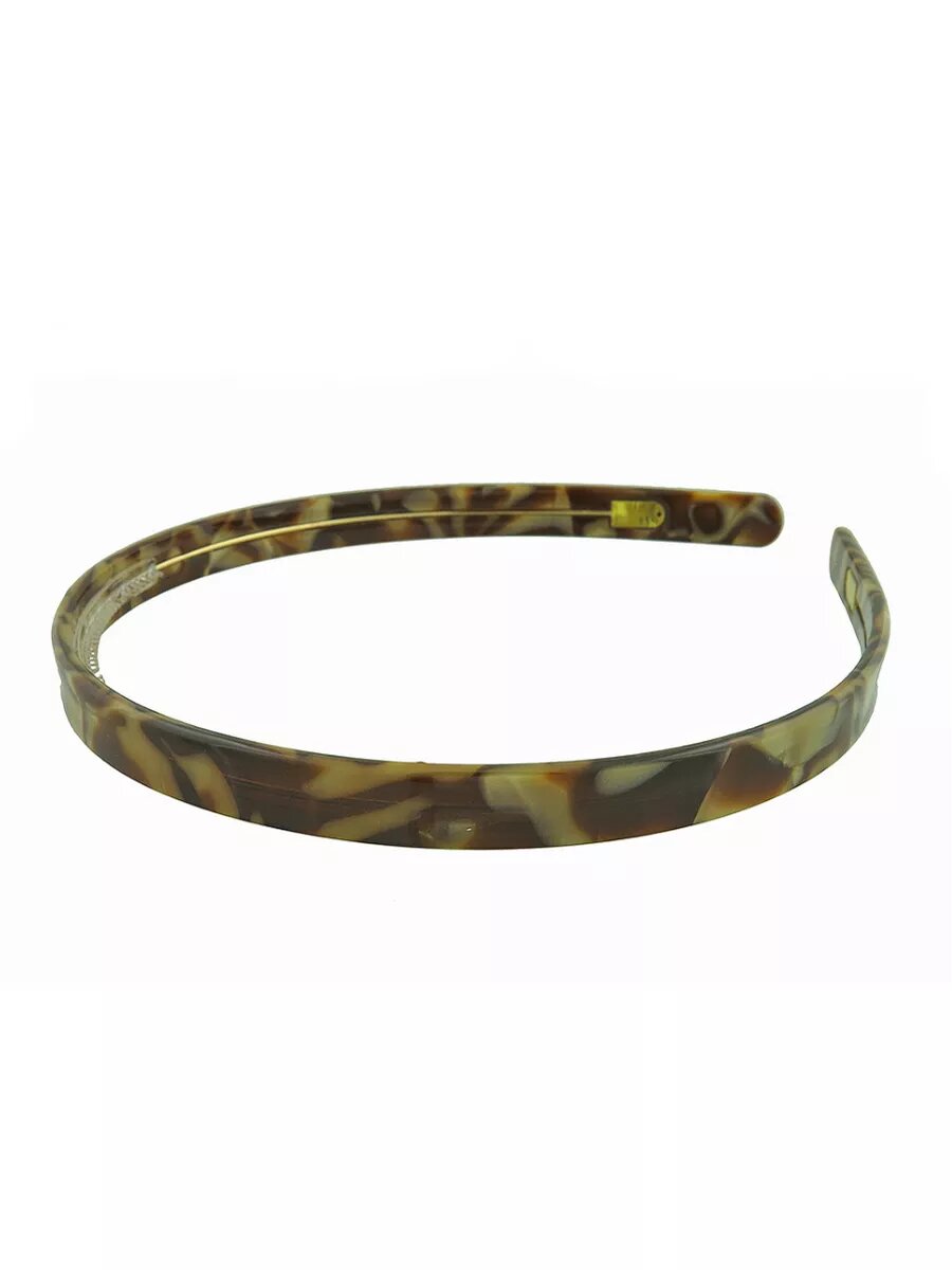Ободок Magie Accessoires, пластик, коричневый/бежевый/золотой