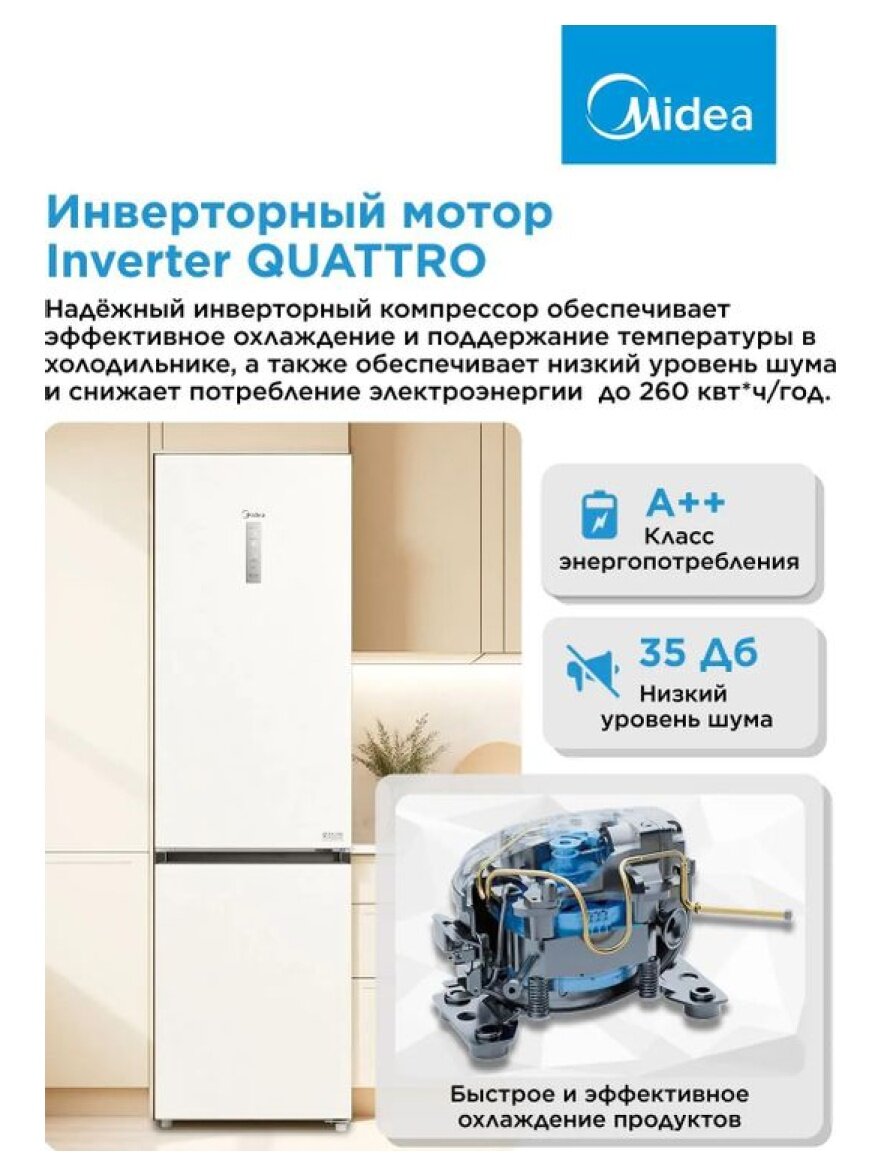 Холодильник Midea MDRB522MGE01OD — фото 1