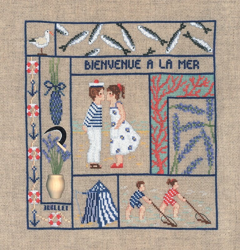 Набор для вышивания Le Bonheur Des Dames Bienvenue Juillet, Добро пожаловать, июль, 21х23 см (ND. BD.2656)