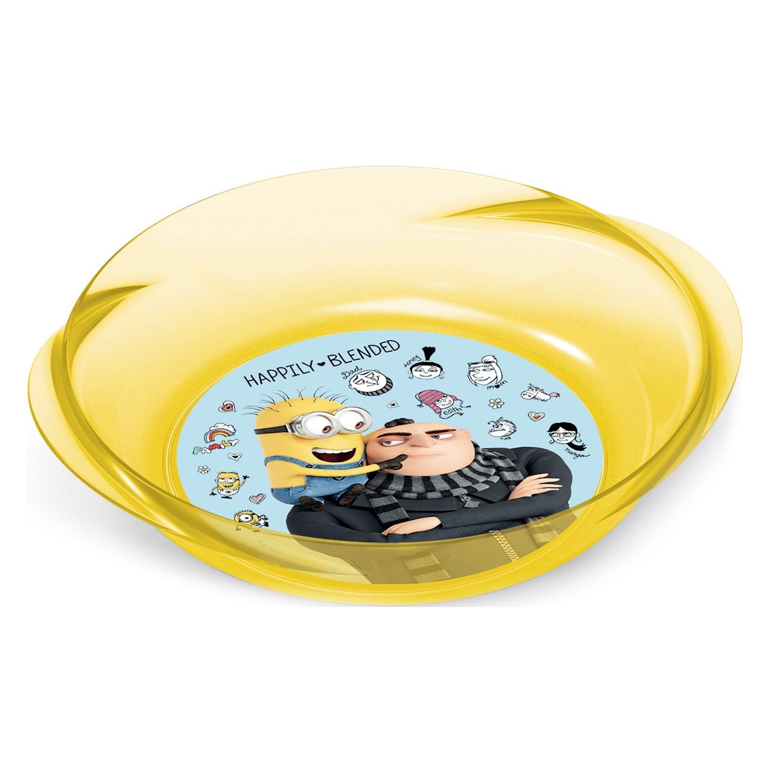 Миска детская Stor пластиковая с ручками, для СВЧ, Гадкий я 3 (24024)