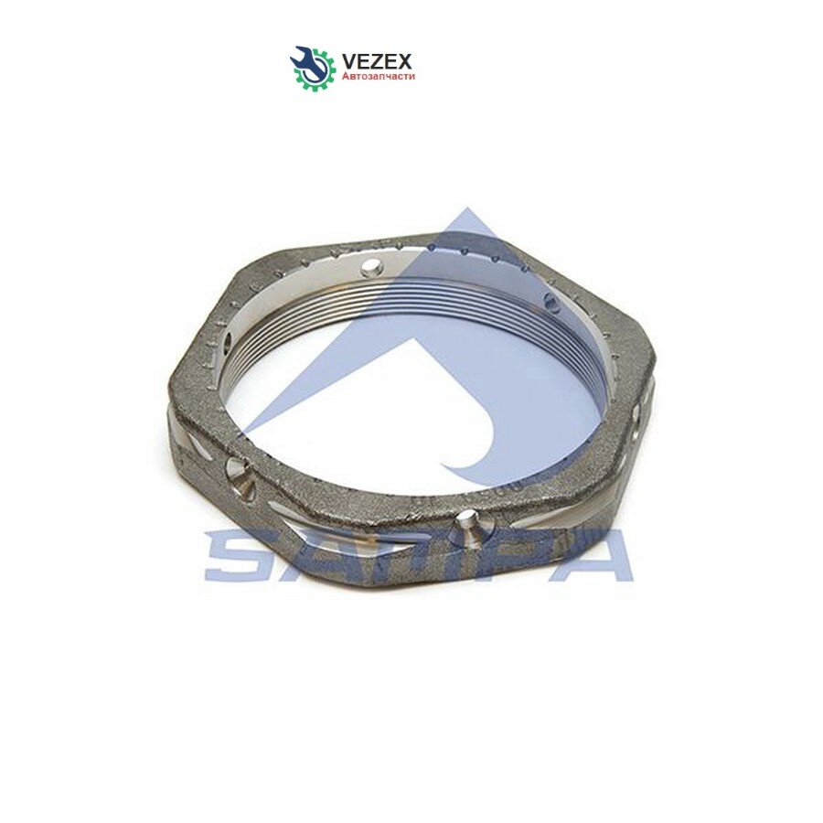 SAMPA 075205 гайка ступицы! M120x2 H=27 SW140 \SAF RS9042