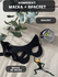 Маска-браслет "Супер Кот", фетр, на завязках, с кожаным браслетом