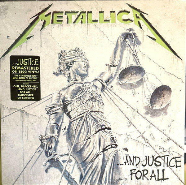 Metallica. . And Justice For All (US, Blackened, BLCKND007R-1, 180g, 2022, новая импортн. виниловая пластинка в заводской упаковке) 2LP