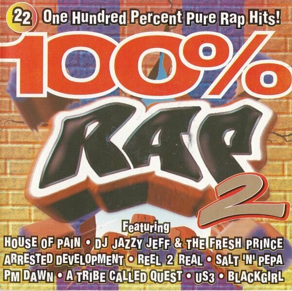 100% Rap Hits Vol.2 (EU, Telstar, TCD 2729, 1994, импортный компакт-диск) CD