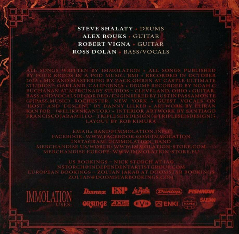 Immolation – Descent (CD) — фото 1