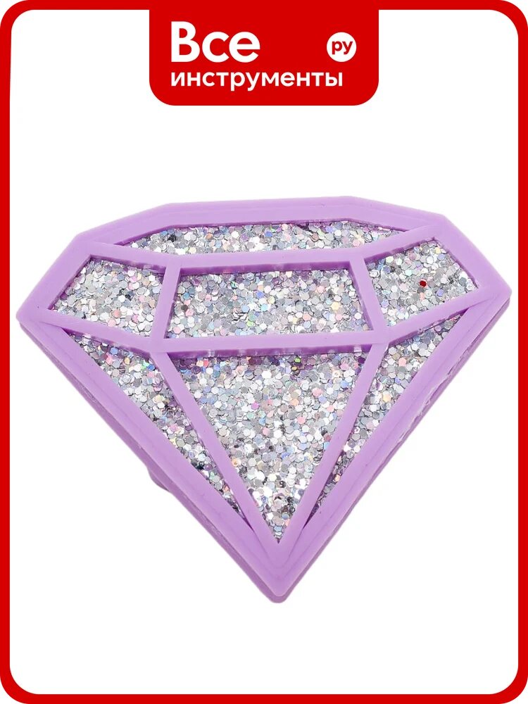 Точилка LOREX FLEXI SHINE BRIGHT из резины LXSRFL-SB1, ручная, корпус из пластика, фиолетовый цвет, стильный