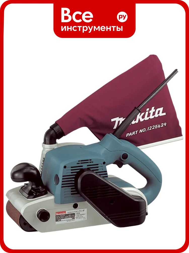 Ленточная шлифмашина Makita 9403, металлических поверхностей, щеточный двигатель с подключением к пылесосу