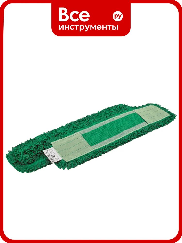 МОП плоский A-VM 60x13 см, хлопок, карман, зеленый CN3083