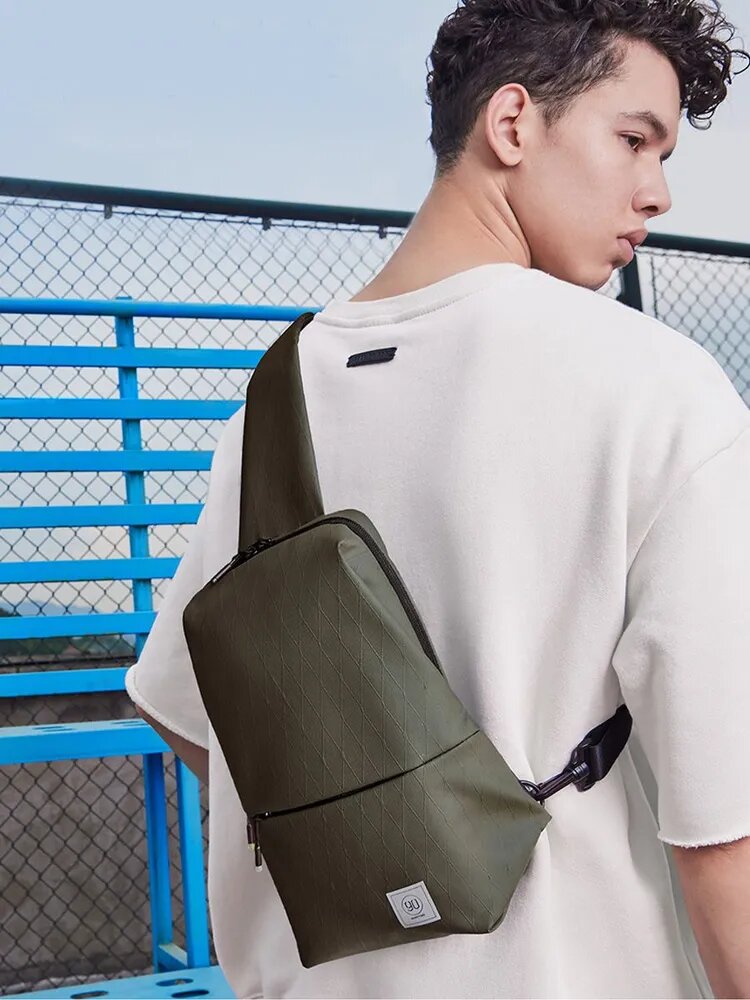Сумка мужская через плечо Ninetygo City Sling, зеленая