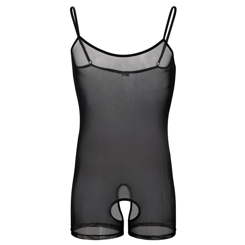 WIDYZON Мужское сетчатое боди XL, Черный, Black