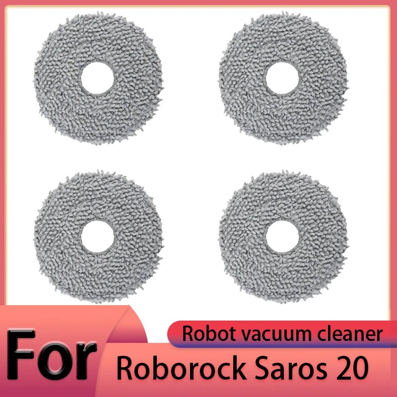 Набор аксессуаров для роботов-пылесосов Roborock Saros 20 Серый, Mop Cloths 4