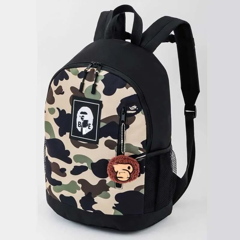 BAPE Рюкзак унисекс, нейлон, серый — фото 1