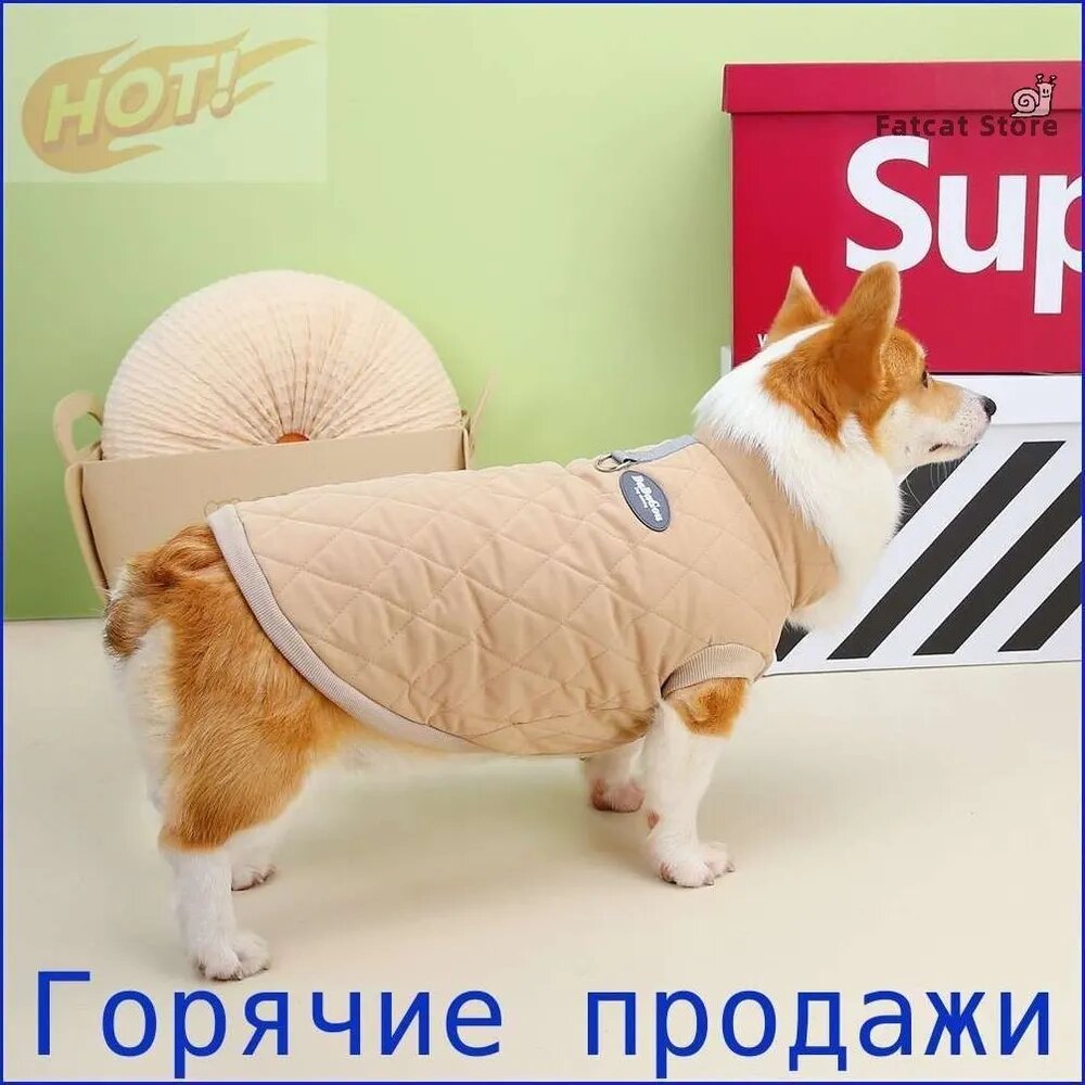 Стильная зимняя куртка бестселлер для корги, размер XXL, для собак