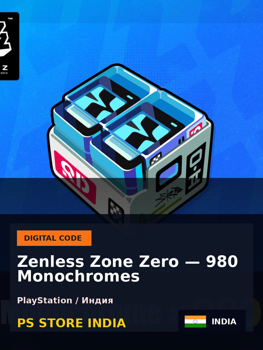 Zenless Zone Zero — 980 Monochromes PS5 — PlayStation Store Индия, цифровая версия
