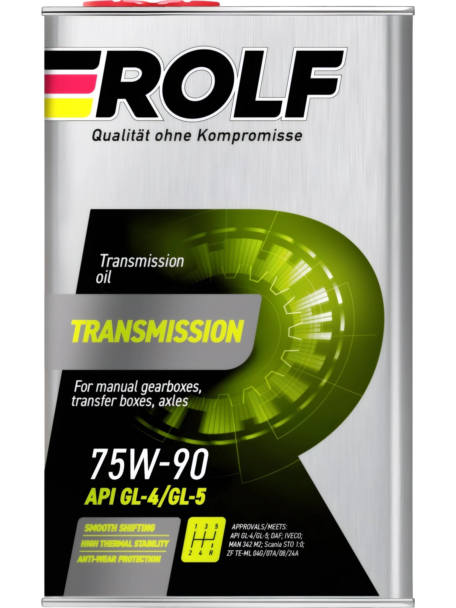 Масло трансмиссионное ROLF Transmission SAE 75W90 API GL-4/GL-5 (1л)