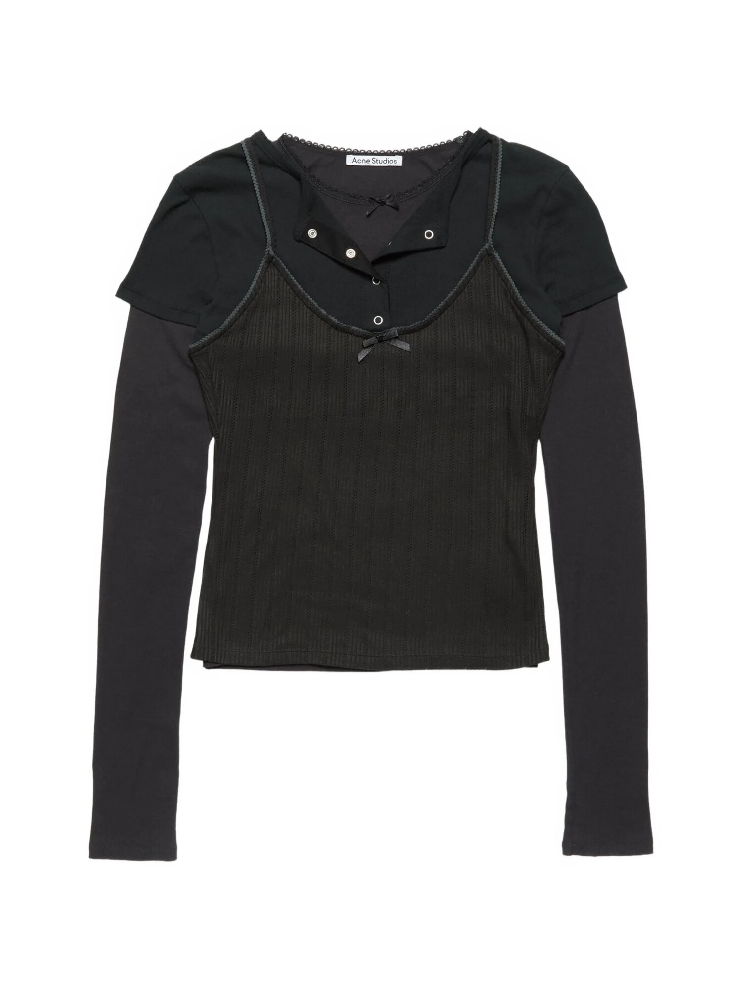 Футболка Layered bow-detail T-shirt
