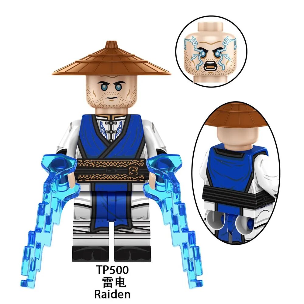 Минифигурка TP500 Райден, персонаж Mortal Kombat, коллекционная игрушка