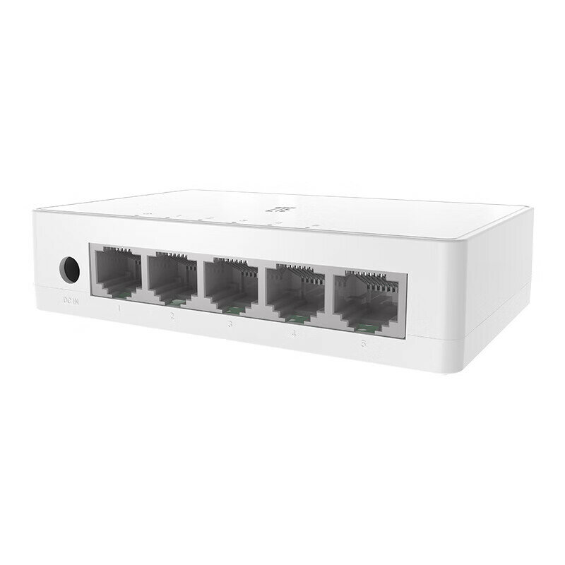 ZTE 8-портовый коммутатор 2.5G Ethernet для корпоративных сетей и систем видеонаблюдения ZXSLC LUMA008 Цвет：8 портов