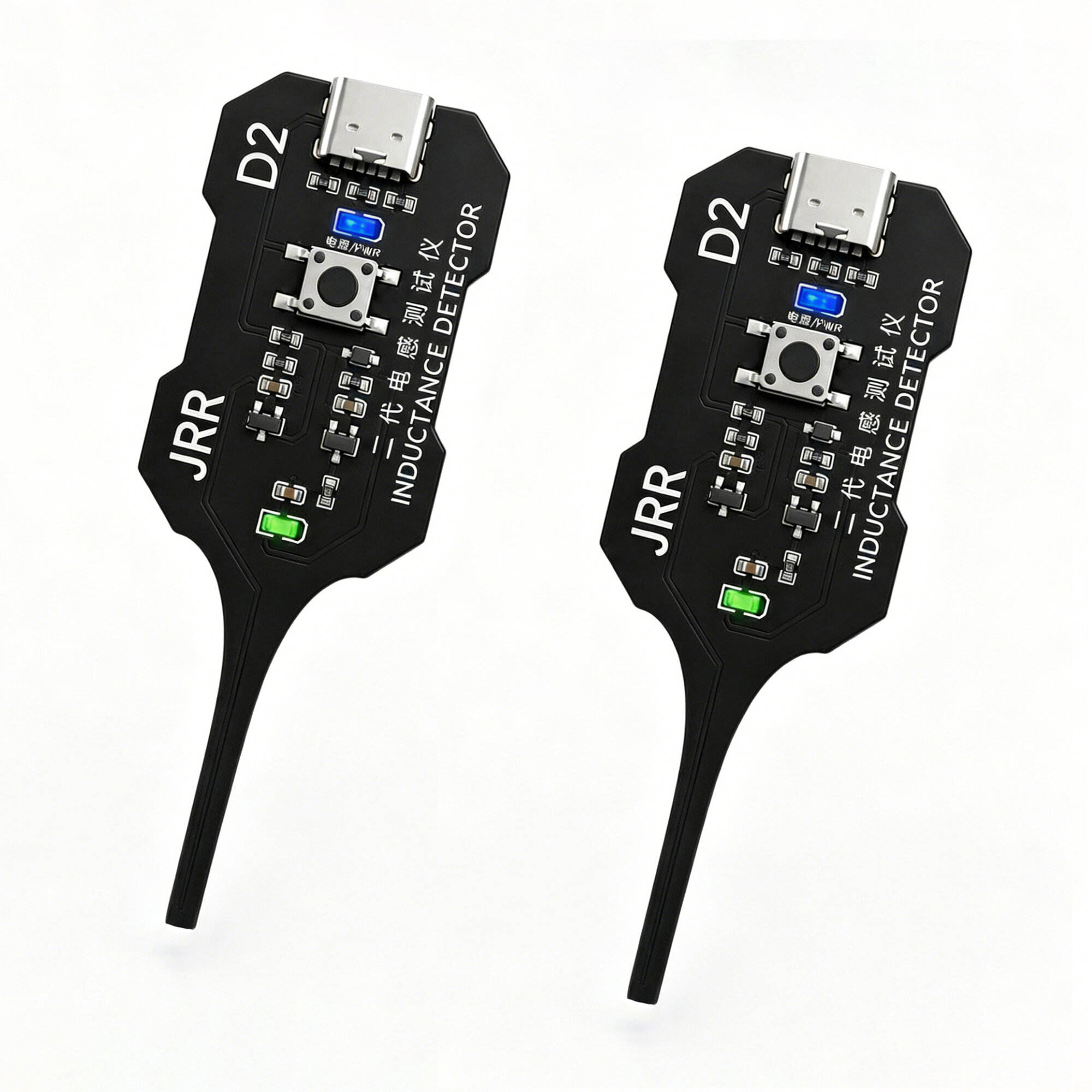 Тестер конденсаторов и индуктивностей с питанием 5V Type‑C, 2шт, черный, для диагностики плат мобильных телефонов