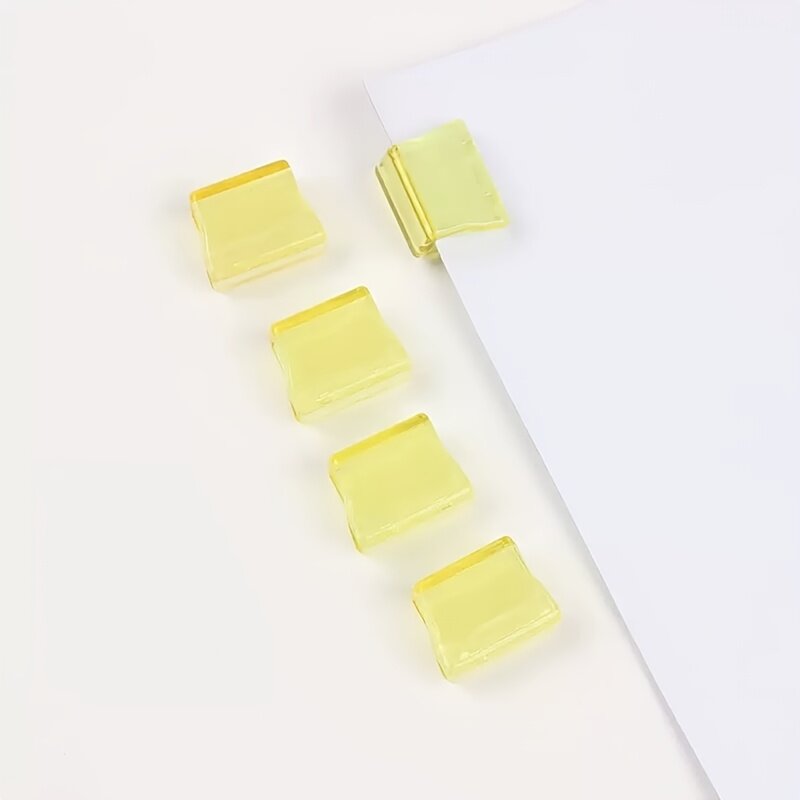 50 шт. желтые зажимы для бумаги Push-Push, многофункциональные органайзеры для бухгалтерских книг, блокнотов, фото, файлов и тестов, с функцией предотвращения загибания и фиксации, инструмент для подшивки краев