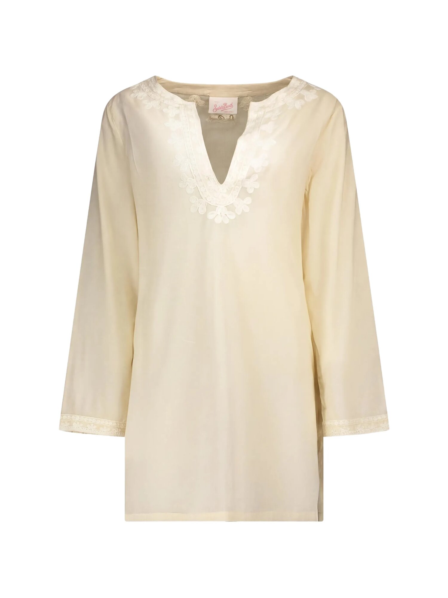 Платье Cedy embroidered-trim V-neck dress