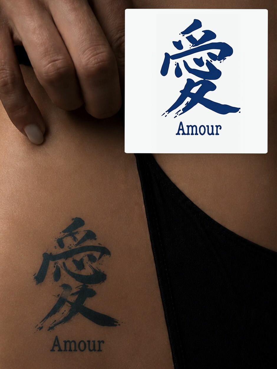 Tattoo'шки Временные тату без пленки (темнеют через 24 часа) 5*5см временные татуировки без пленки темнеющие через сутки