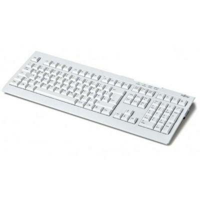 Клавиатура проводная Fujitsu KB400 (ISO), белый (OEM, без упаковки) S26381-K550-L119