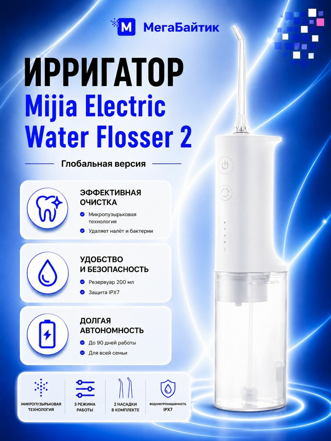 Ирригатор Mijia Electric Flusher 2 MEO705 Global