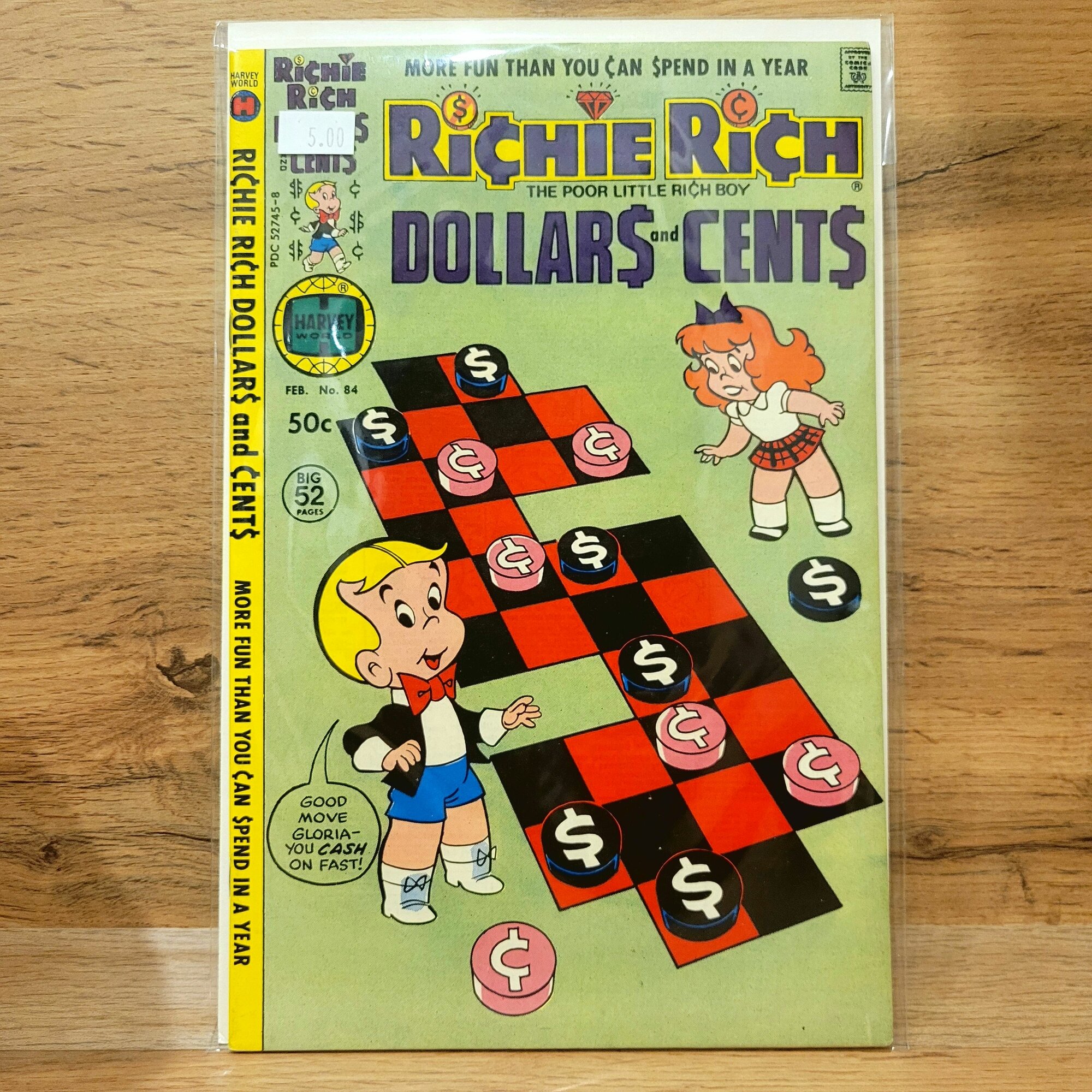 Раритетный Комикс Richie Rich Dollars And Cents #84. 1975 Год. Комикс (сингл) на английском языке