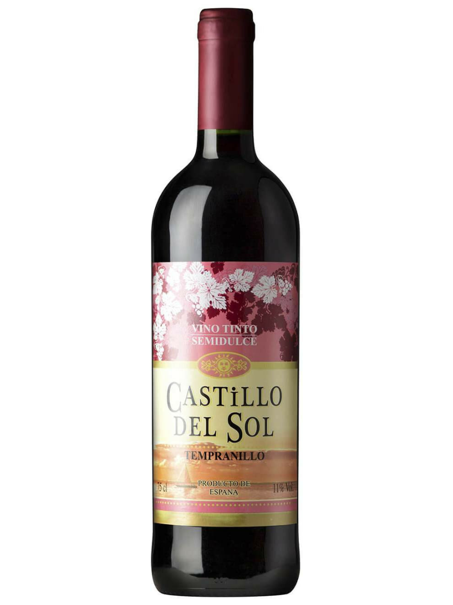 Вино Castillo del Sol красное полусладкое 0,75 л, 10,5%, Испания