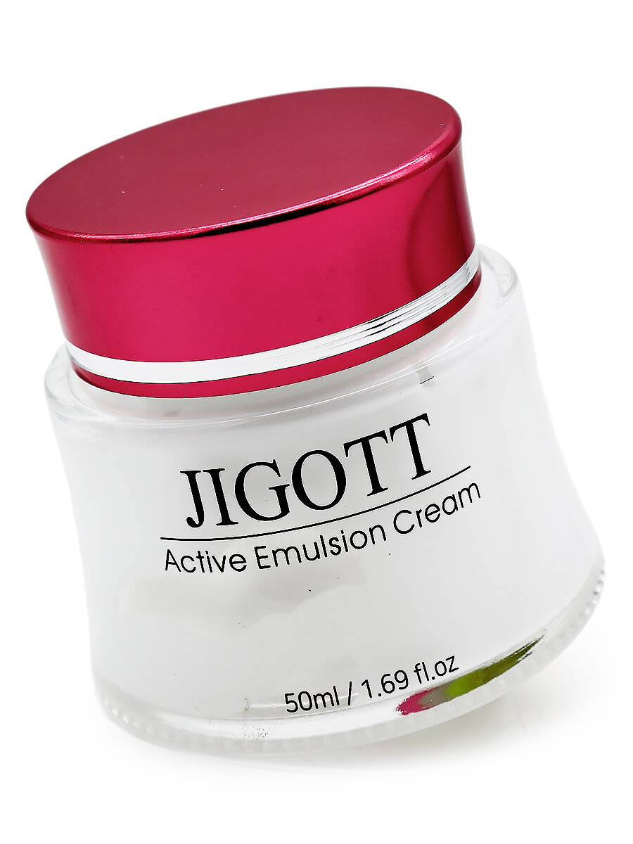 Jigott Крем-эмульсия для лица интенсивно увлажняющий Active Emulsion Cream, 50 г