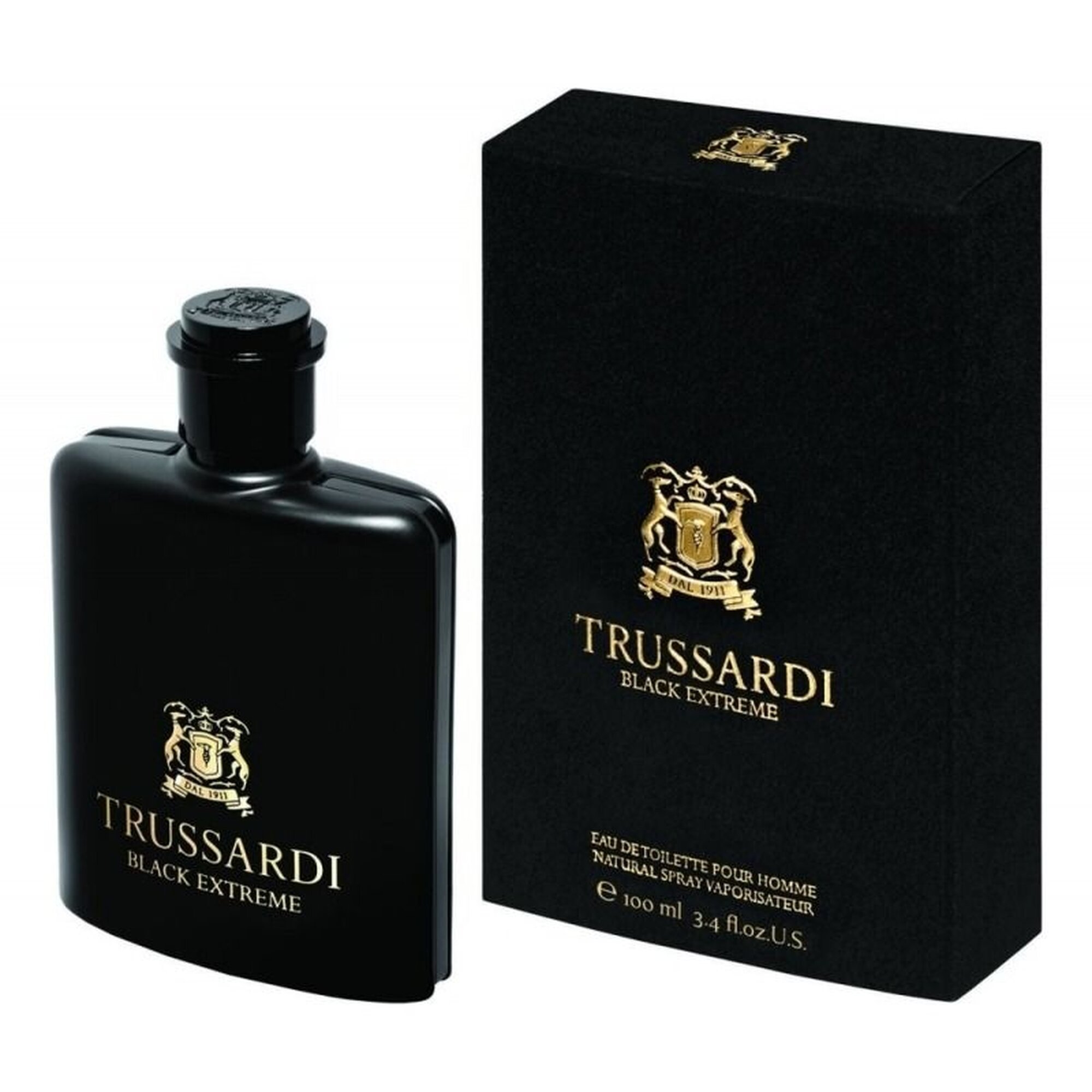 Туалетная вода TRUSSARDI "Black Extreme", для мужчин, древесный аромат, 50 мл