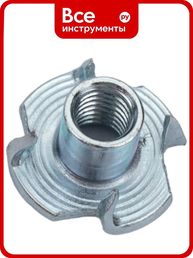 Гайка STARFIX М10/13 врезная, цинк, DIN 1624 (200 шт. в карт. уп.) SMC3-96544-200