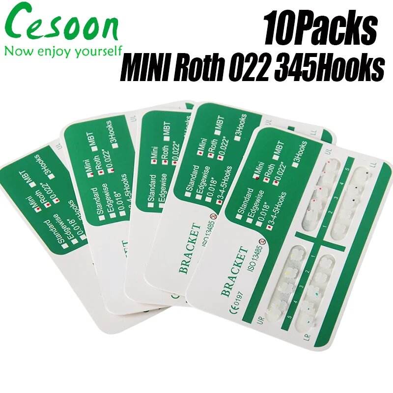 Брекеты Roth 022 345 Hooks Cesoon 10шт