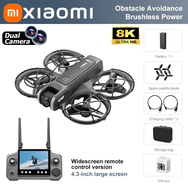 Дрон Xiaomi MiJia D2 8K Grey-8K HD-Screen