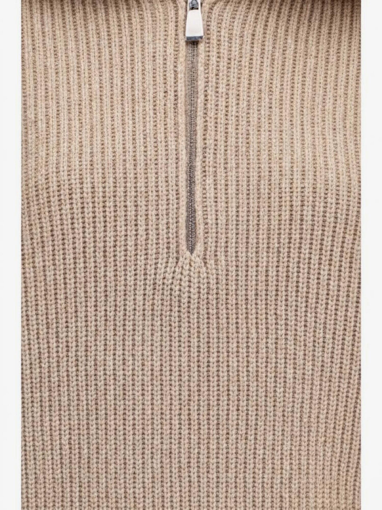 Свитер Malo Ribbed quarter-zip sweater, размер 38 — фото 1