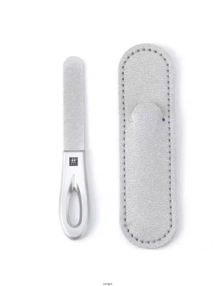 ZWILLING Пилка для ногтей лазерная, литая. Пилочка для маникюра металлическая, двусторонняя. Длина 9.2 см.1 шт.
