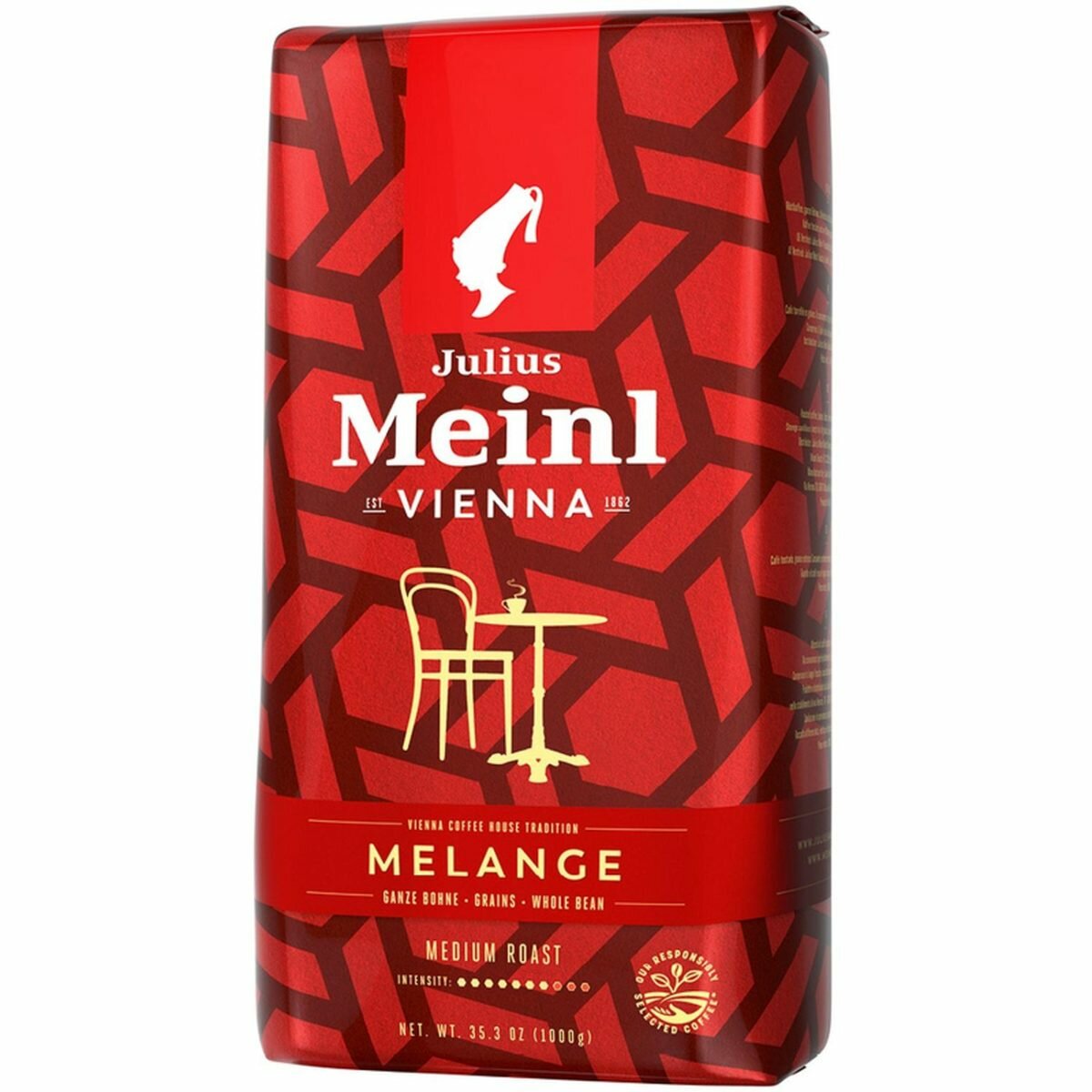 Кофе в зернах Julius Meinl Vienna Melange, 1кг (1889200), 6 уп.